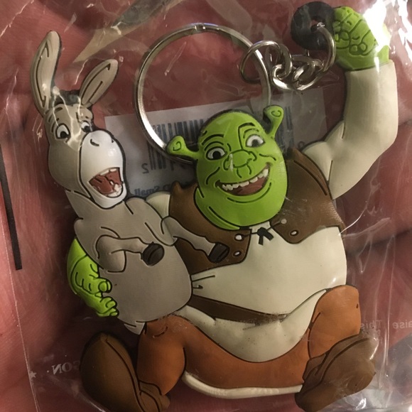 Disney | Accessories | Shrek 2 Disney Dreamcast Shrek Donkey Keychain ...